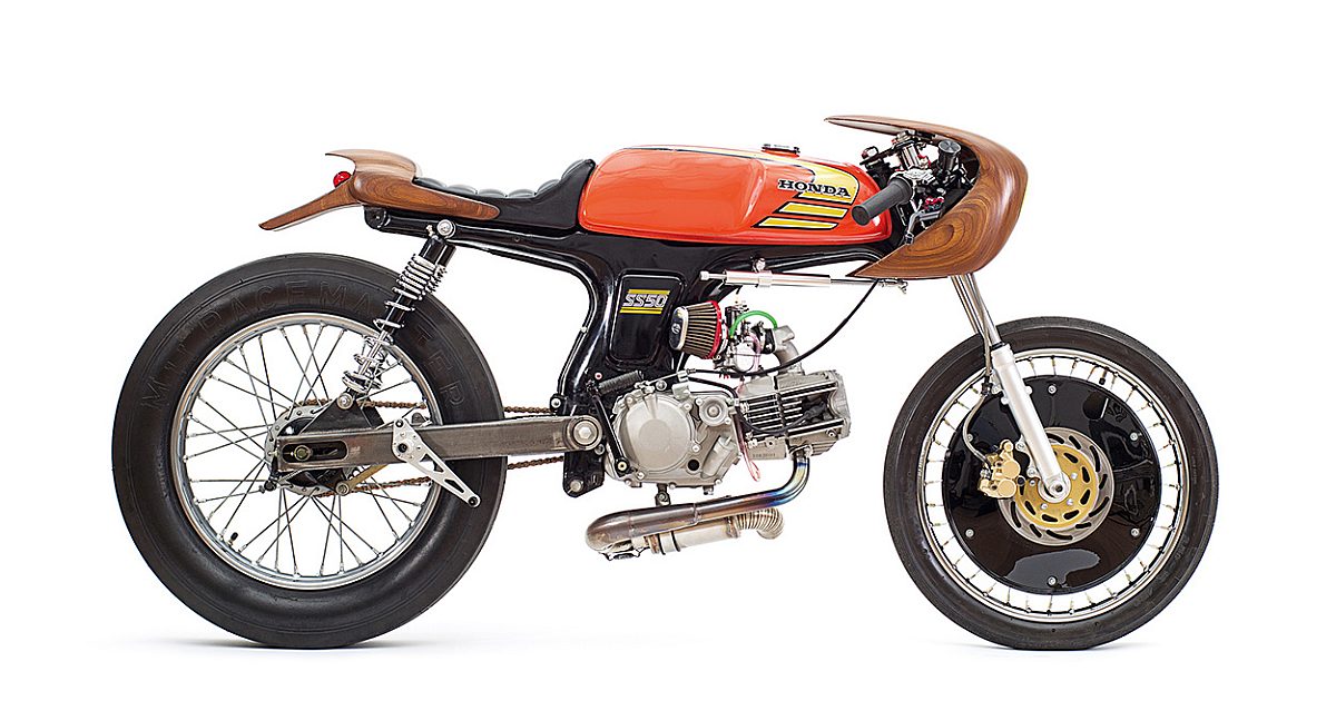 Woodface: George Woodman's Honda SS50 custom moped | Bike EXIF