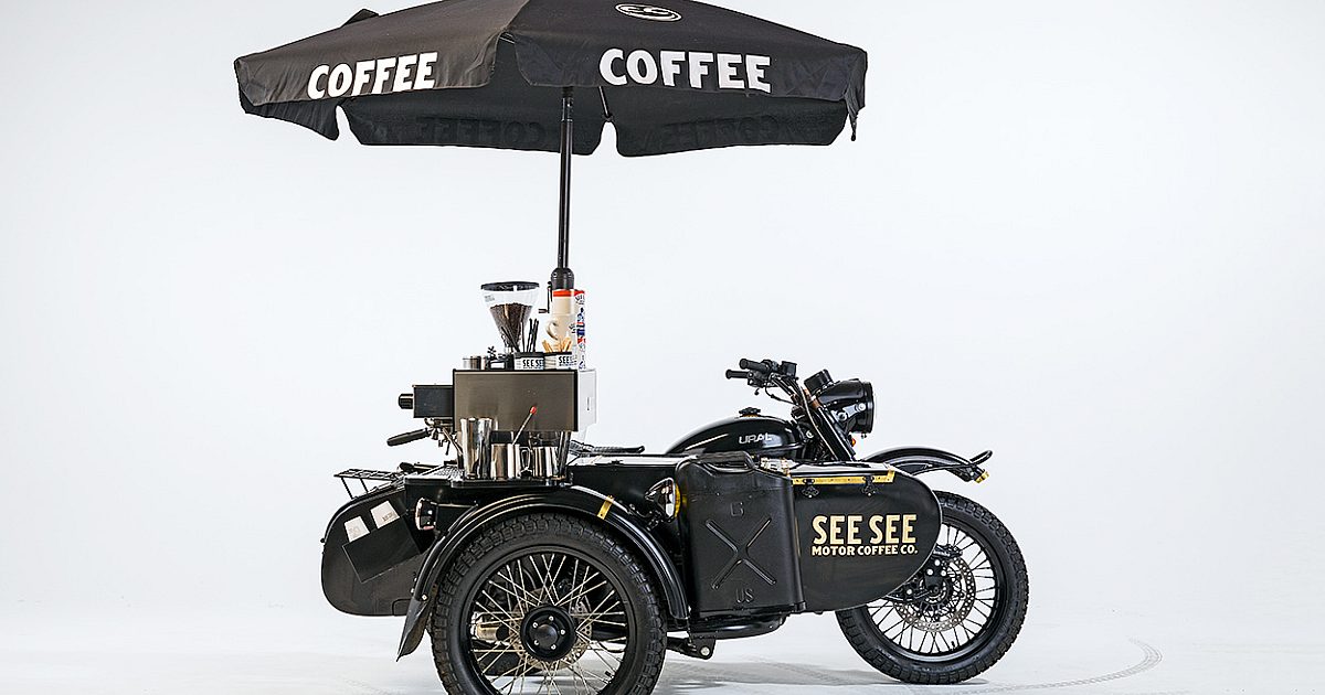 More café than racer: The Ural with an espresso machine | Bike EXIF