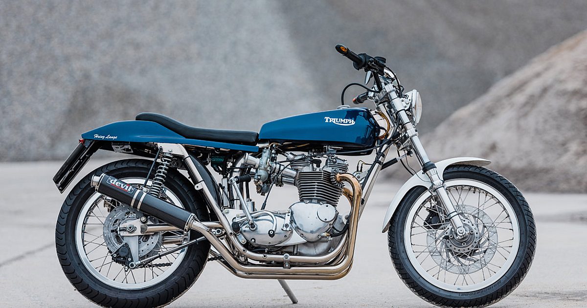 Out of the blue: A Triumph Trackmaster hiding in Germany | Bike EXIF