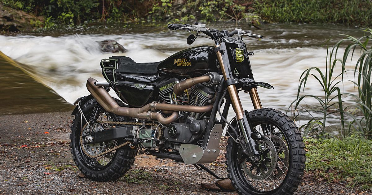 Purpose Built Moto turns the Sportster into a dual sport | Bike EXIF