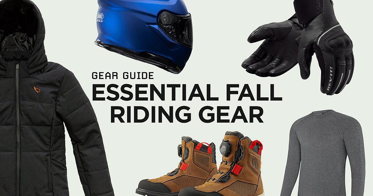 Gear guide: 5 essential pieces of motorcycle gear for the fall | Bike…