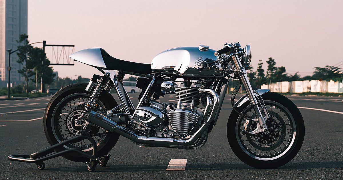 Shine On: A gleaming Triumph Street Twin café racer from Vietnam