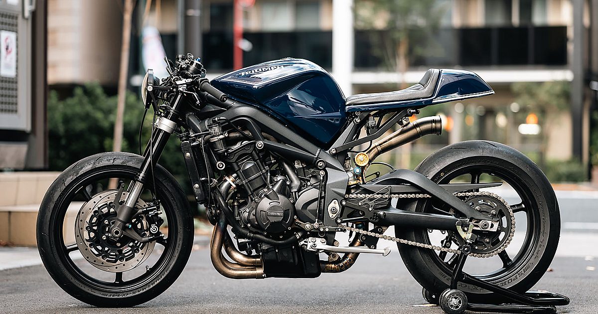Tokyo Triple: A 2010 Triumph Street Triple 675 café racer from Japan…